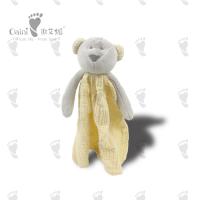 China Baby Rat Shaped Animal Scarf Teddy Golden Plush Bear Comforter 29 X 23 X 34cm for sale