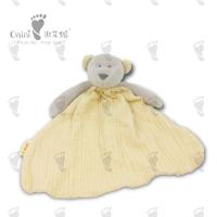 China Baby Rat Shaped Animal Scarf Teddy Golden Plush Bear Comforter 29 X 23 X 34cm for sale