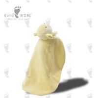 China Harmless 25 X 28cm Baby Comforter Boy Plush Rat Stuffed Animal Comforter for sale