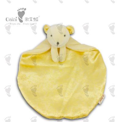 China Harmless 25 X 28cm Baby Comforter Boy Plush Rat Stuffed Animal Comforter for sale