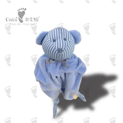 China Child Friendly Animal Scarf Bear Fannel Comforter Infant Soothing Towel for sale