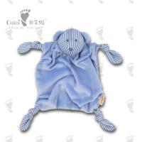 China Child Friendly Animal Scarf Bear Fannel Comforter Infant Soothing Towel for sale