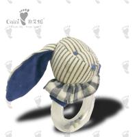 China Eco Friendly Educational Soft Toys Bunny Rattle Toy Infant Sleep Doll 14 X 8cm for sale