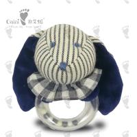 China Eco Friendly Educational Soft Toys Bunny Rattle Toy Infant Sleep Doll 14 X 8cm for sale
