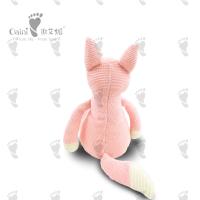 China 31 X 20cm Cartoon Soft Toys Eco Friendly Infant Pink Fox Stuffed Animal for sale