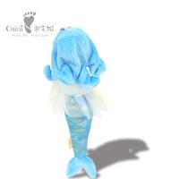 China 40cm Children Mascot Stuffed Toys Mermaid Stuffed Animal Sea Blue Hair for sale