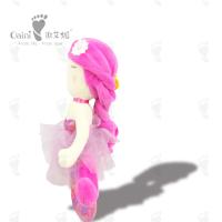 China 32cm Cotton Stuffed Animal Child Friendly  Mermaid With Pink Hair for sale