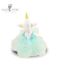 China Kids 35cm Animal Mascot Stuffed Toys PP Cotton Unicorn Soft Toy for sale