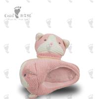 China 18 X 8cm Stuffed Childrens Shoes Warm Pink Cute Cat Shoes 18 X 8cm for sale