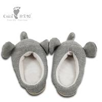 China 18 X 7cm Kids Shoes Warm Infant Shoes Grey Elephant Head Pattern for sale