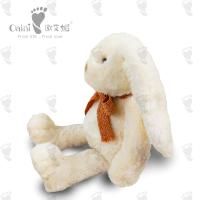China 22 X 31cm CE Soft Plush Toy White Bunny Soft Toy Planet Friendly for sale