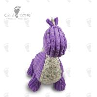 China Washable Cartoon Characters Soft Toys Purple Dinosaur Plush 36 X 47cm for sale