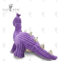 China Washable Cartoon Characters Soft Toys Purple Dinosaur Plush 36 X 47cm for sale