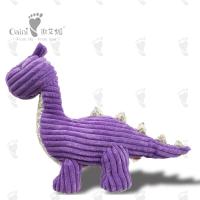 China Washable Cartoon Characters Soft Toys Purple Dinosaur Plush 36 X 47cm for sale