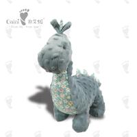 China PP Cotton Cartoon Plush Toy Eco Friendly Grey Dinosaur Toy 36 X 47cm for sale