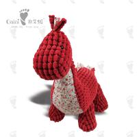 China 46cm Stuffed Cartoon Characters ODM Soft Anime Red Dinosaur Toy for sale