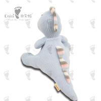 China Child Friendly Soft Plush Toy Stuffed Grey Dinosaur Plush 28 X 32cm for sale