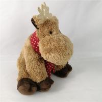 China Huggable Animal Toys Deer Christmas Cuddly Toy Christmas  Deer for sale
