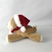 China Child Friendly Christmas Plush Toys Plushy Brown Christmas Stuffed Animals for sale