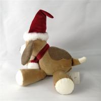 China Child Friendly Christmas Plush Toys Plushy Brown Christmas Stuffed Animals for sale