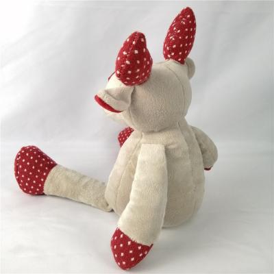 China Christmas Animal 2.8in Santa Soft Toy Moose Plush Toy X'Mas Gifts 41 X 23cm for sale