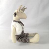 China Children Gift Christmas Soft Toys Plush Animal Cuddly White Christmas Moose Toy for sale