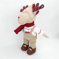 China X'Mas Cuddly Plush Reindeer Stuffed Animal Christmas Moose Stuffed Animal for sale