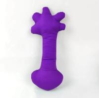 China Customised Fabric Dog Toys Loveable PP Cotton Purple Craw Toy 28cm for sale