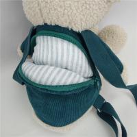 China PP Cotton Blue Plush Toy Backpack 29cm Teddy Bear Backpack Eco Friendly for sale