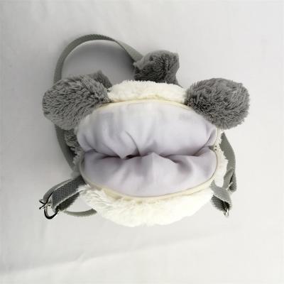 China Loveable Plush Toy Backpack PP Cotton Child Friendly Panda Bear Backpack Shoulder Bag for sale