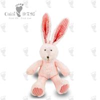 China Eco Friendly Cute Soft Toys Pink Bunny Stuffed Animal 19 X 28cm for sale