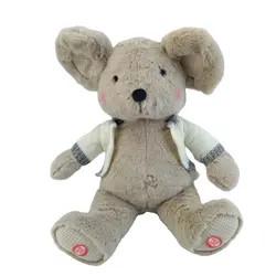 China Custom High Quality Kids Play Soft Toy Mouse Stuffed Plush Animal Electronic Music Toys for sale