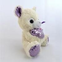 China Skin-Friendly Lovely Stuffed Alpaca Toy Holding Heart Custom  Plush Sheep Animal Toy for sale
