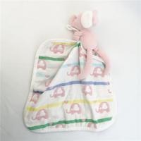 China OAINI ODM OEM  Elephant Baby Sleep Comforter Soft Animal Baby Comforter Toy Cotton Baby Animal Doudou for sale