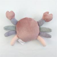 China Custom Soft PP Cotton Stuffed Baby Eight Legs Animal Toy Multi Colors Plush Crab Animal Toy for sale
