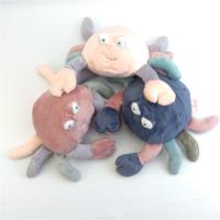 China Custom Soft PP Cotton Stuffed Baby Eight Legs Animal Toy Multi Colors Plush Crab Animal Toy for sale
