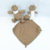 China Customized Animal Stick Rattle For Baby Soft Pig Handbell Soft Baby Toys for sale