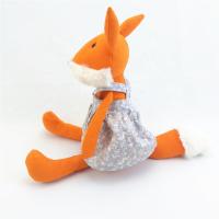 China ODM OEM Plush Orange Fox Animal Toy Comforter Lovely PP Cotton Stuffed Animal Toys for sale