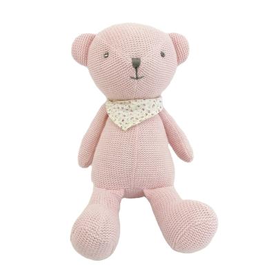 China Customized PP Cotton  Stuffed Animal Toys Plush Blue Little Bear Baby Gift for sale