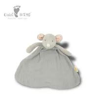 China ODM OEM Soft Plush Baby Comforter Animal Security Blanket 30cm for sale