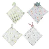 China ODM OEM Soft Plush Baby Comforter Animal Security Blanket 30cm for sale