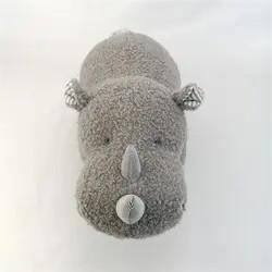 China 30cm PP Cotton Stuffed Toys Soft Rhinoceros Toy EN71 ODM OEM for sale