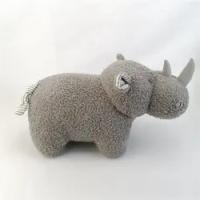 China 30cm PP Cotton Stuffed Toys Soft Rhinoceros Toy EN71 ODM OEM for sale