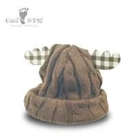 China Customized Cotton Soft Brown Baby And Infant Hat  EN71 ODM OEM for sale