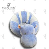 China Cotton Learning Cute Plush Animal Baby Feeding Chair Grey Elephant Infant Sofa for sale