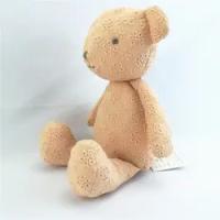 China ODM OEM Animal Toys Joint Moving Bear Brown Pattern Plush Bear Toys 25cm for sale