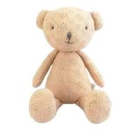 China ODM OEM Animal Toys Joint Moving Bear Brown Pattern Plush Bear Toys 25cm for sale