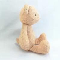 China ODM OEM Animal Toys Joint Moving Bear Brown Pattern Plush Bear Toys 25cm for sale