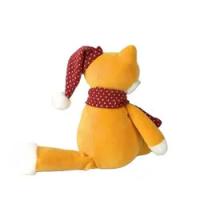 China Custom Cute Stuffed Fox Wear Christmas Hat Stuffed Toys ODM OEM for sale