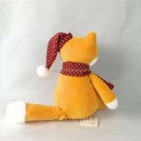 China Christmas Stuffed Fox Short Soft Plush Toy Children'S Companion Doll for sale